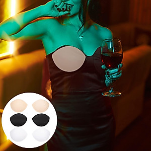 ifundom 3 Pairs Bra Pads Inserts Removable Bra Cups Inserts Breast Enhancers Bra Insert Pads for Bikini Top Swimsuit Sport Bra