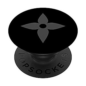 Black/Grey Star Flower Alternate Luxury Lux PopSockets Grip and Stand for Phones and Tablets