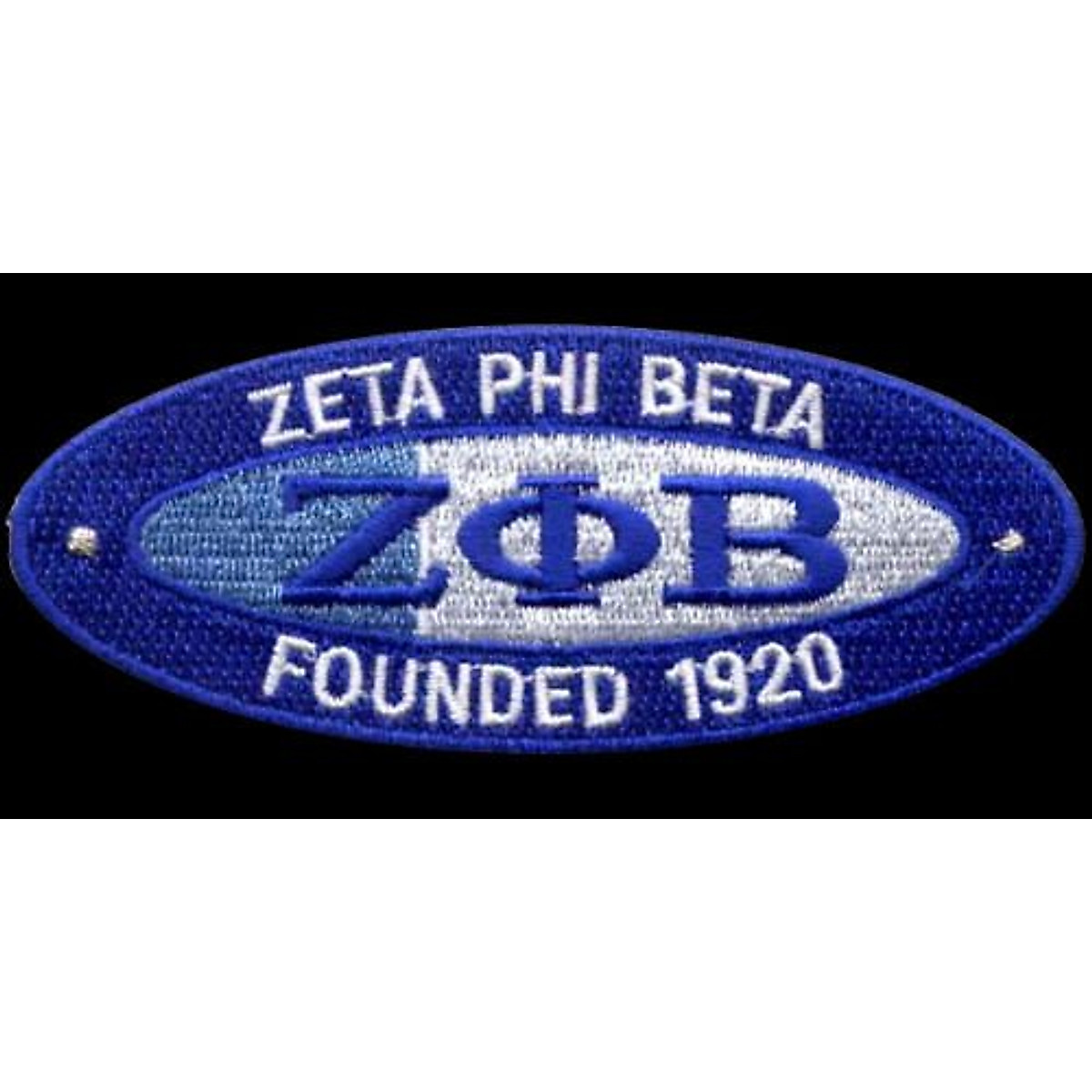Zeta Phi Beta New Oval Founding Date Emblem Patch