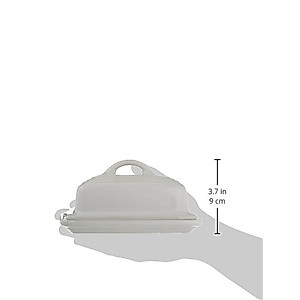 Le Creuset Stoneware European Butter Dish, White