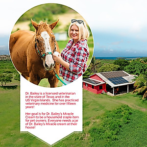 Dr. Bailey's Miracle Cream - 2 OZ Topical Ointment | Hot Spot Treatment for Dogs, Cats, Animals | Dog Skin Irritation Treatment | Animal Wound Care