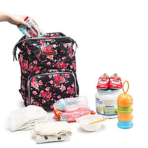 JUSTSWAG Aeiniweraabbcc TANGDIAABBCC Large Diaper Bag Backpack, Totech Multifunction Travel Backpack with Stroller Straps for Mom/Dad with USB Charging Port