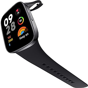 Xiaomi Redmi Smart Watch 3, 1.75 Inch AMOLED Touch Display, 5ATM Water Resistant, 12 Days Battery Life, GPS, 120 Workout Mode, Heart Rate Monitor, Calori Consumption, Fitness Activity Tracker, Black