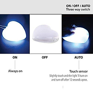 DEKE- Purse heart LED light, handbag, original bag illuminator. (White)