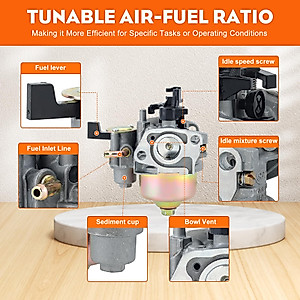 Hipa HR215 GXV160 Carburetor for Honda HR214 HRC216 HRM215 HRA214 GXV140 HRB215 Lawn Mower Engine Replace for 16100-ZE6-W01 16100-ZE6-W01 16100-ZE7-W21