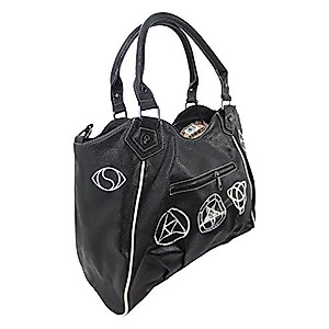 LOst Queen Gothic Rockabilly Skull Pentagram Shoulder Bag - Purse