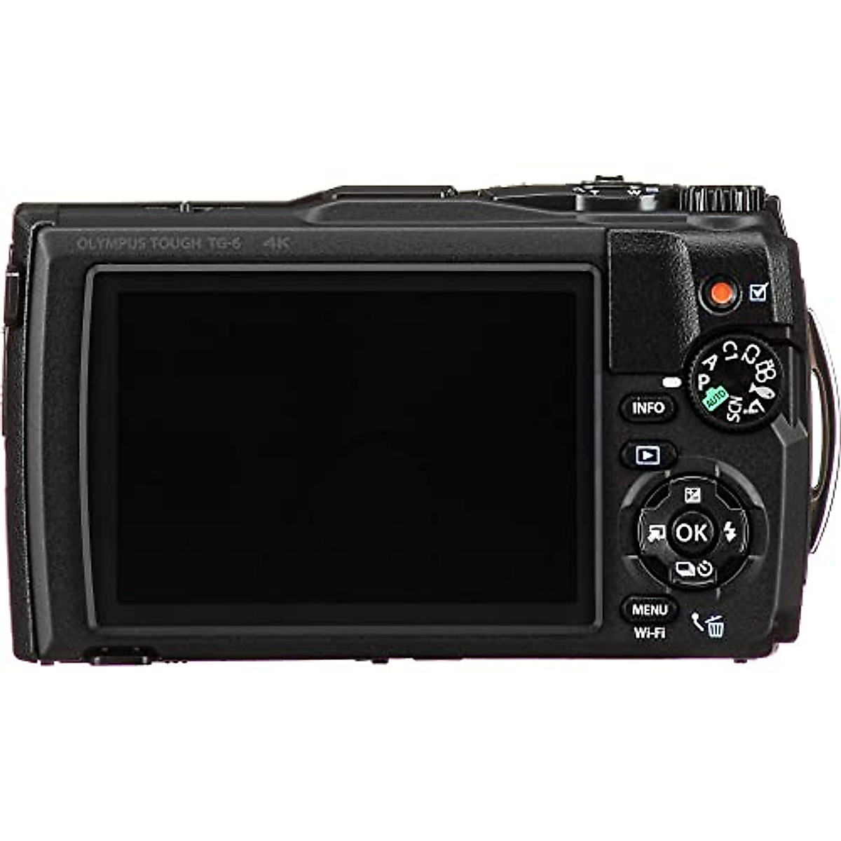 Olympus Tough TG-6 Waterproof Digital Camera, Black (Renewed)