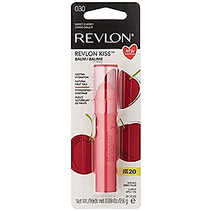 Revlon Kiss Lip Balm, Sweet Cherry 030 .09 oz (Pack of 2)