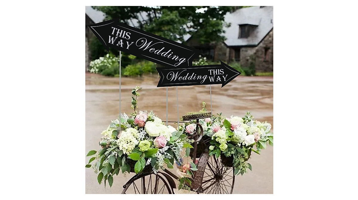 Guide Guests with Wedding Directional Signs & Decor
