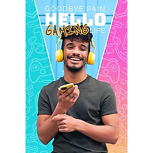 H. Gaming PC Chair Cushion, Gel Office Seat Cushion for Long Sitting, Upgraded Desk Butt Pillow for Computer Gamer Chairs, Tailbone Pain and Coccyx Pressure Relief (Medium 120-220lbs)