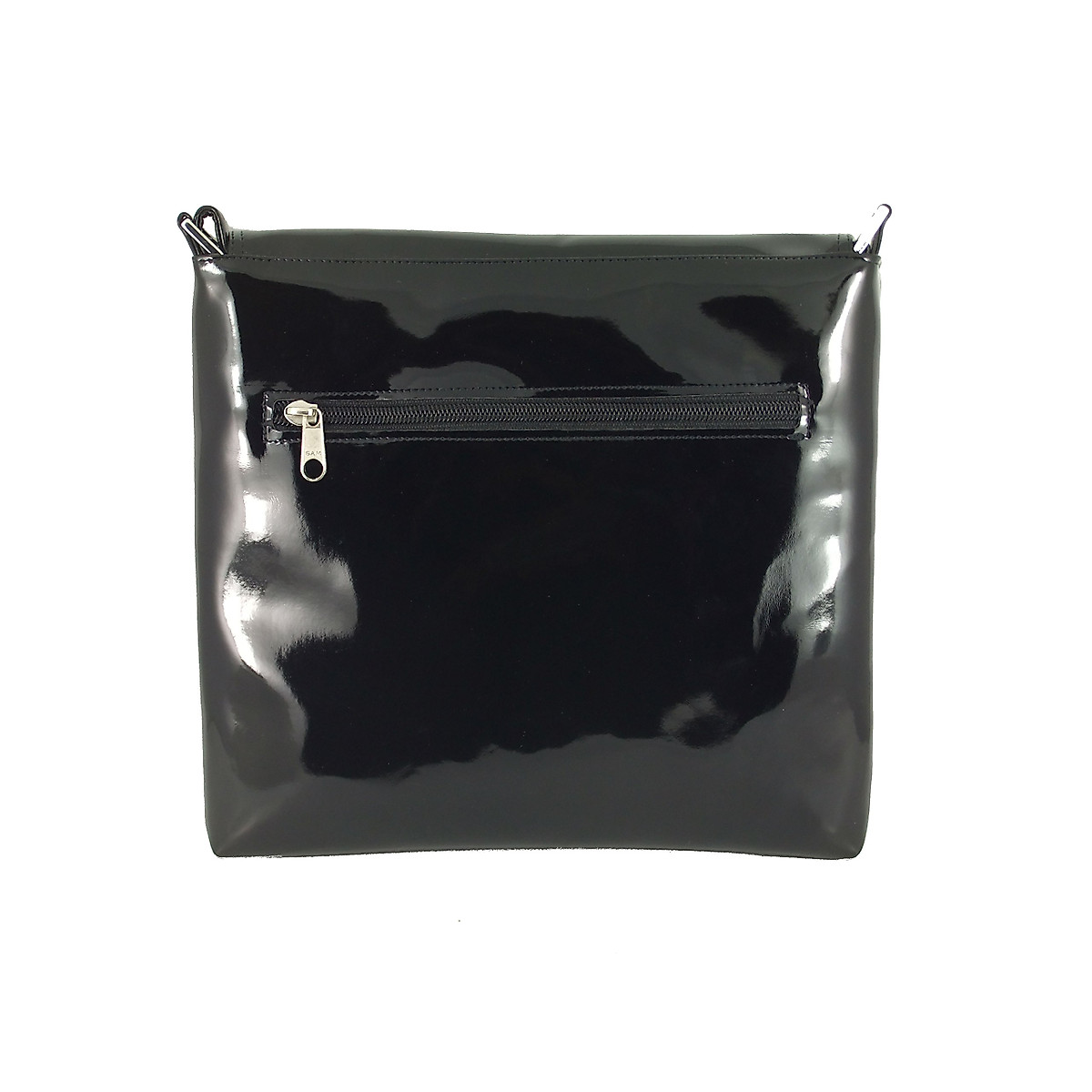 LONI Womens Cool Faux Patent Leather Cross-Body Shoulder Bag Handbag Medium Size