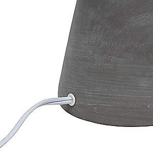 Simple Designs LT2059-GRY Pinnacle Concrete Table Lamp, Gray
