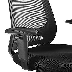 Modway Forge Mesh Adjustable Swivel Computer Desk Office Chair In Black