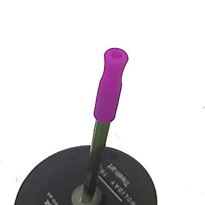 44Pcs Reusable Straws Tips, Silicone Straw Tips, Multi-color Food Grade Straws Tips Covers Only Fit for 1/4 Inch Wide(6MM Out diameter) Stainless Steel Straws by Accmor