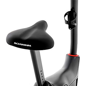 Schwinn 100931 130 Upright Exercise Fitness Bike Bundle with 1 YR CPS Enhanced Protection Pack and Workout Cooling Sport Towel