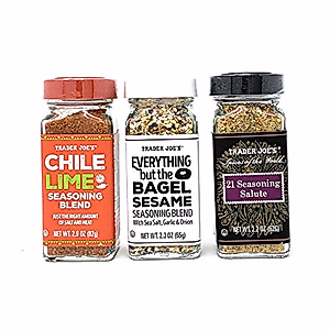 Trader Joe's Seasoning - 21 Salute Seasoning , Chile Lime and Everything but the bagel Seasoning