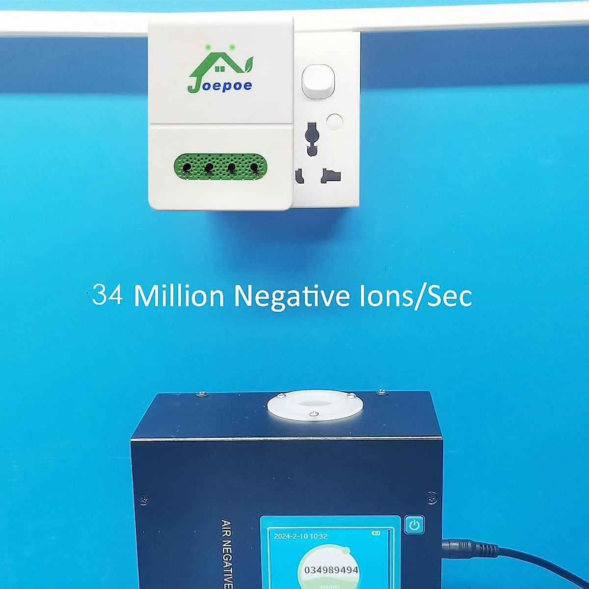 Joepoe Plug In Air Ionizer, Ionizer Air Purifier with Negative Ion Technology for Home, Air Freshener Plug In Home/Office Cleanse:Odors,Smell and More(White)