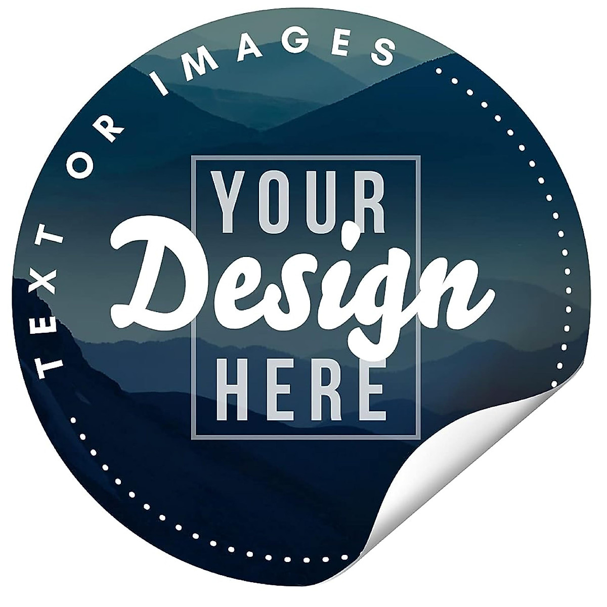 Custom Stickers for Business Logo 25+ Qty - Vinyl Personalized Stickers Labels with Text and Image or Photo - Customized Logo Labels for Packaging, Wedding Favors, Office, Parties - Make Your Own