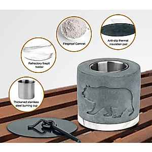 Concrete Tabletop Fire Pit Bear Table Top Fire Pit Bowl Tabletop Fireplace Table Top Fire Bowl Mini Fireplace Table Top Fire