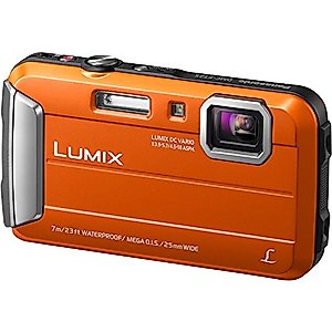 Panasonic DMC-TS25D Waterproof Digital Camera with 2.7-Inch LCD (Orange)