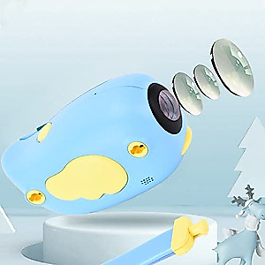 YYOYY Children Digital Camera, 2 Inch Screen HD Kids Camera, 4 Photo Stickers and 9 Filters, USB Rechargeable, Support Multiple Games, for GirlsBoys Birthday Gifts (Blue)