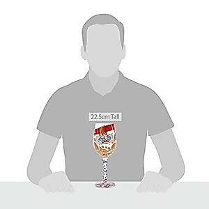 Designs by Lolita “Love My Dog” Hand-painted Artisan Wine Glass, 15 oz.