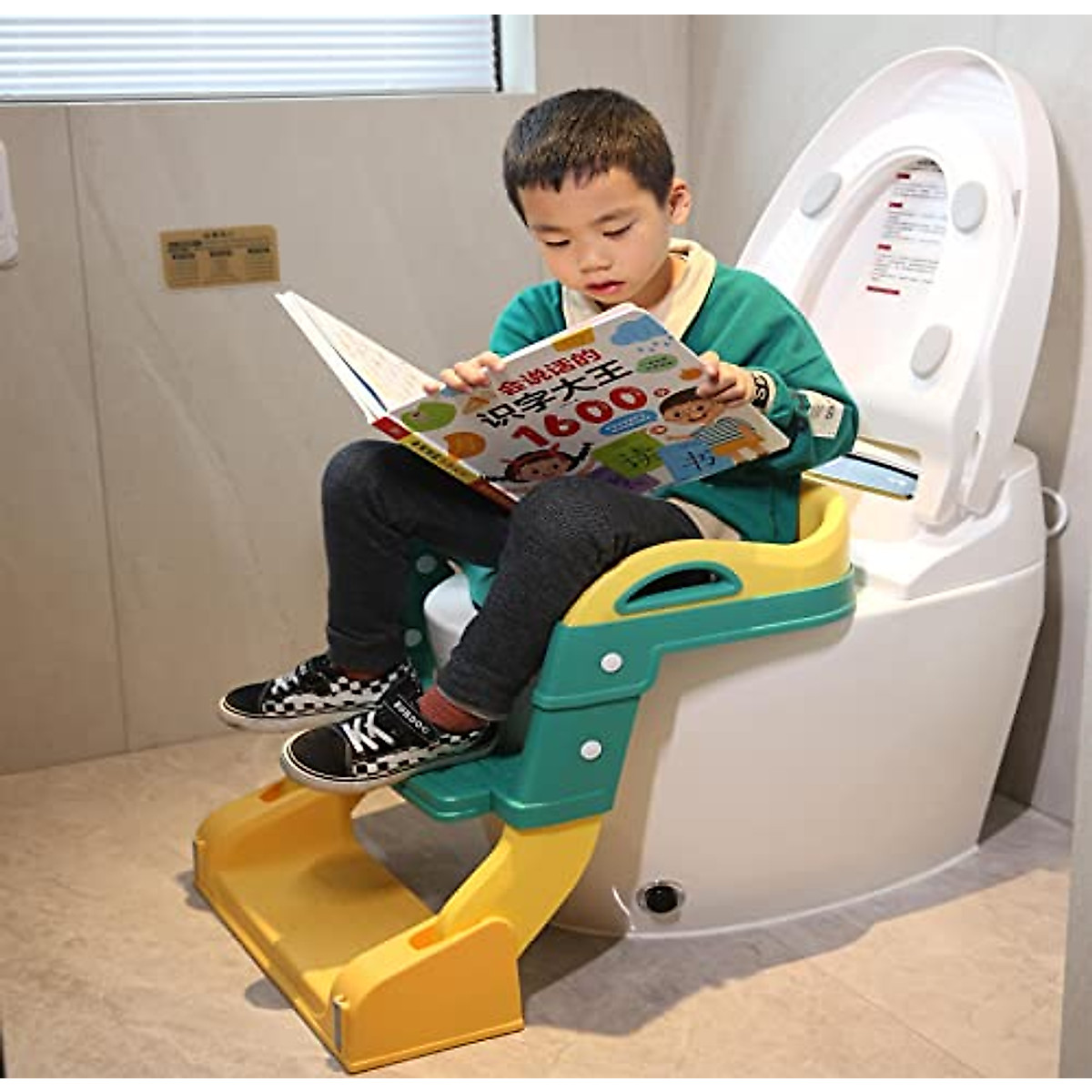 2 in1 Potty Training Seat and widening Double Layer Pedal Toilet Ladder,Potty with Non Slip pad,Two Sets,with Toilet Training Function,with Toilet Training Function