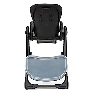 Jeep by Delta Children Classic Convertible 2-in-1 High Chair for Babies and Toddlers with Adjustable Height, Recline & Footrest - Dishwasher Safe Meal Tray, Black