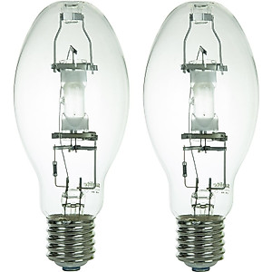 Sunlite MH250/U/MOG M58 Metal Halide Lamp, 250 Watts, Mogul Base (E39), ED28, 15,000 Hour Life Span, 21000 Lumen, Clear Finish, 4000K, 2 Pack