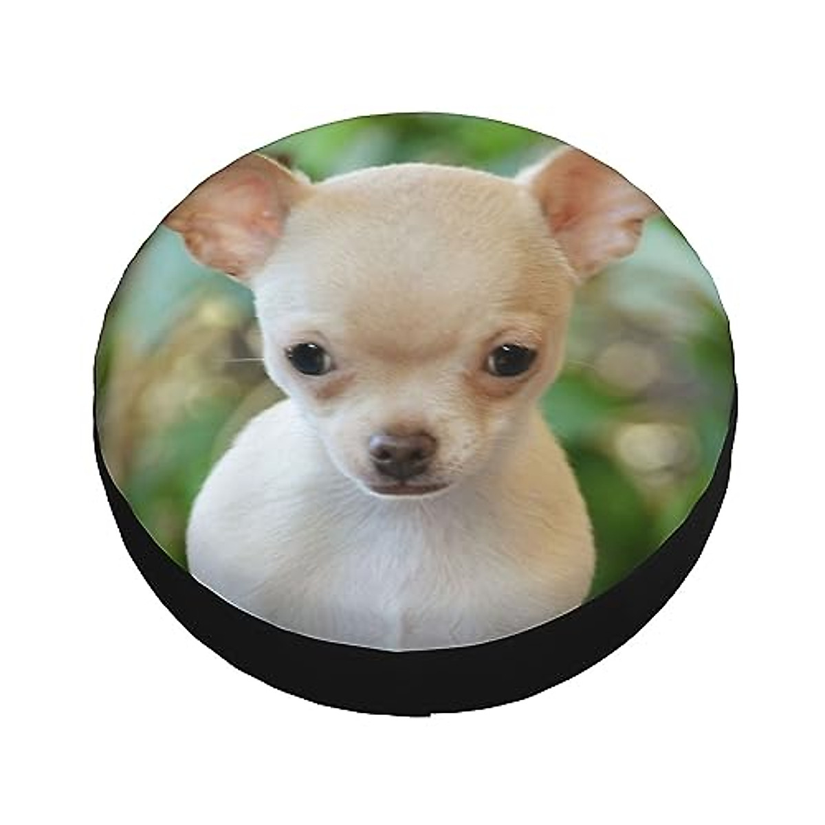 Chihuahua Dog Print Spare Tire Cover Funny Wheel Covers Waterproof Dust-Proof Wheel Protectors Fit for Trailer SUV Truck Camper 15 Inch