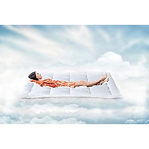 SUFUEE Mattress Topper Full & Mattress Pad Protector - Quality Plush Luxury Down Alternative Pillow Top -  2inch Extra Thick Mattress Cover(54"x75")