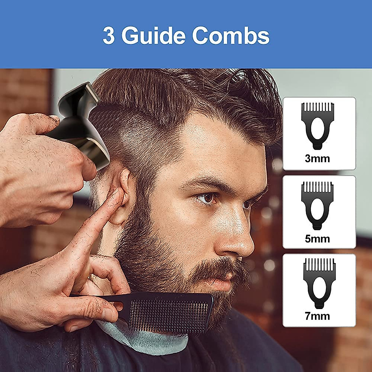 Electric Head Shaver for Bald Men, SURKER Upgrade Rotary 6 in 1 Multifunctional Electric Razor Grooming Kit, USB Rechargeable Wet and Dry Cordless Waterproof Hair Trimmers LED Display