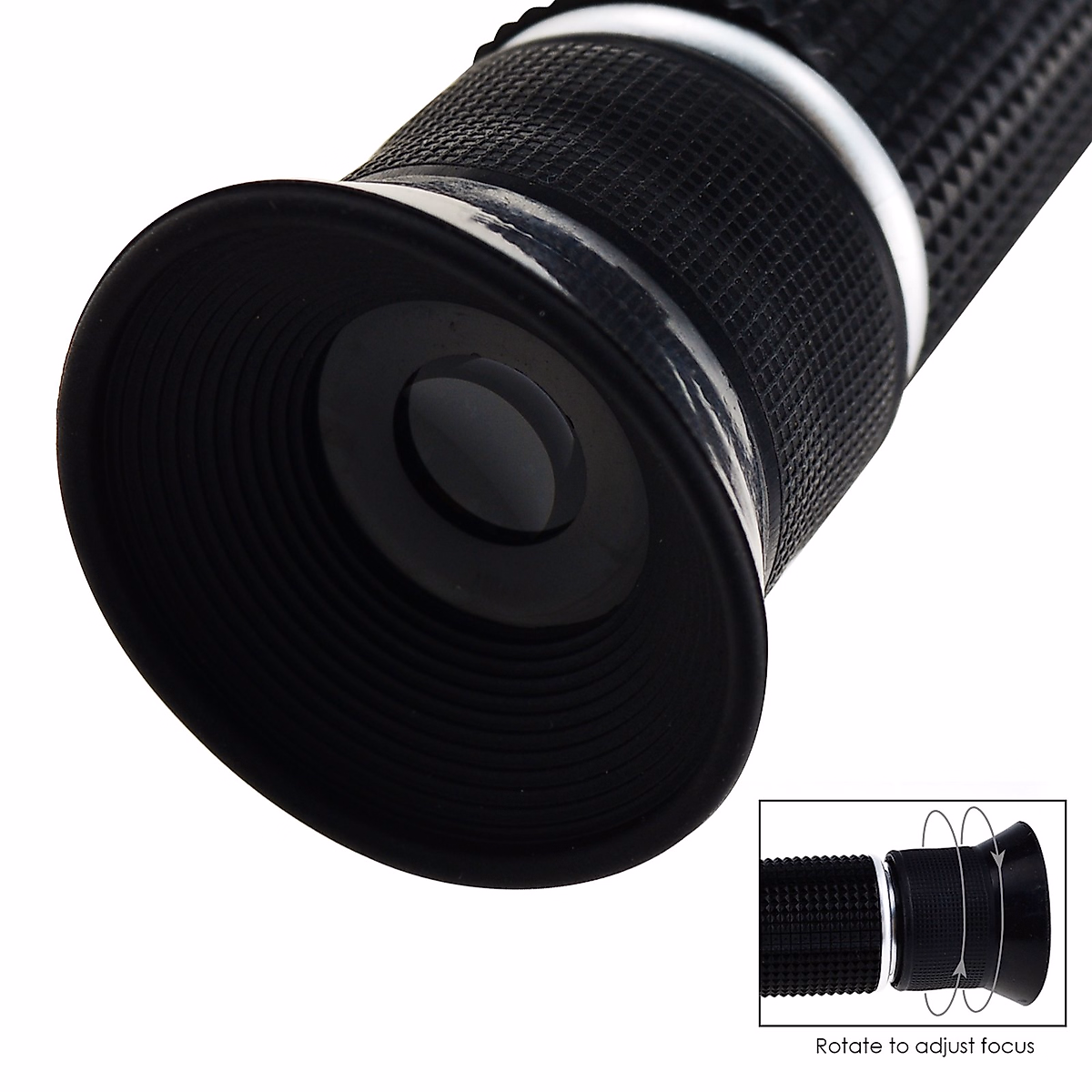 3-in-1 Automotive Battery Antifreeze Refractometer, -60~0°C Ethylene/ -50~0°C Propylene Glycol/ 1.100-1.400 Battery Fluids Specific Gravity, Battery Charge Test Cooling System Coolant Freezing Point