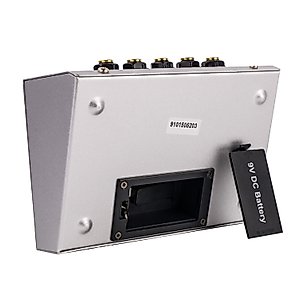 Nady MM-141 4-Channel mono unbalanced Mini Mixer – ¼” Inputs & output – Portable - Battery powered or use optional AC adapter …