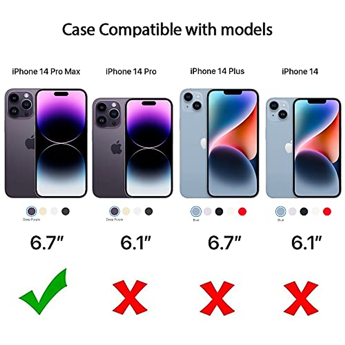 uCOLOR Compatible with iPhone 14 Pro Max 6.7" Wallet Case with Card Holder Folio Flip PU Leather Kickstand Card Slots Double Magnetic Clasp and RFID Blocking Cover 6.7 Inch (Almond Latte Polka Dot)