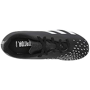adidas Firm Ground Predator Freak .4 Soccer Shoe (boys) Black/White/Black 6 Big Kid