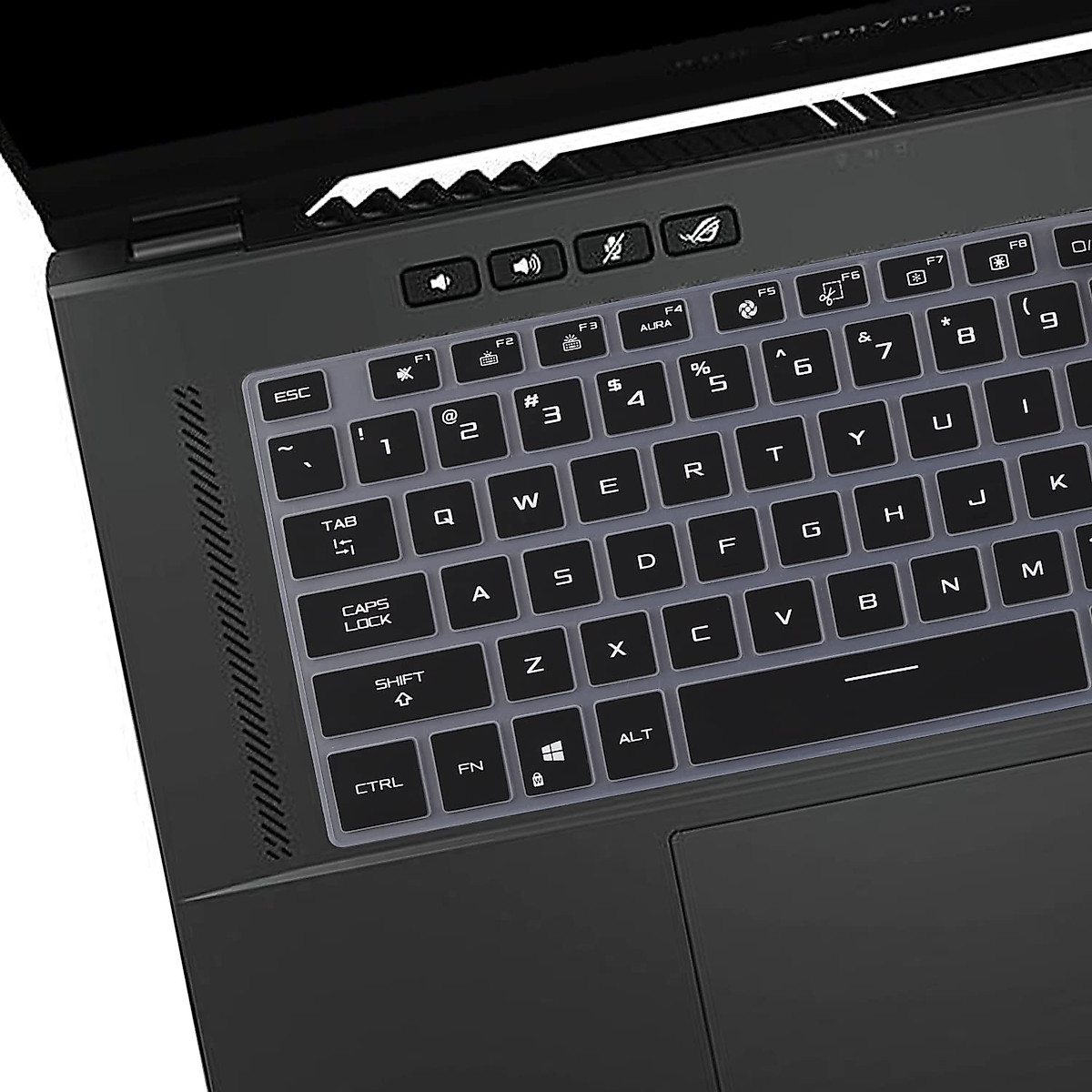 Keyboard Cover Skin for ASUS Rog Flow Z13 GZ301ZE GZ301ZA GZ301ZCRog Flow X13 GV301QH GV301RE GV301RC, 13.6 Inch Laptop, Rog Flow X16 GV601RW 16 inch Laptop- Black