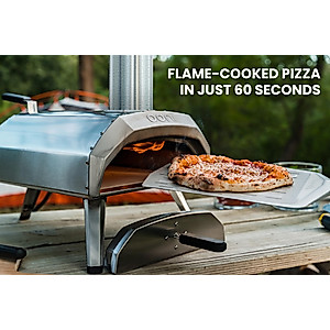 Ooni Karu 12 Multi-Fuel Outdoor Pizza Oven – Portable Wood and Gas Fired Pizza Oven with Pizza Stone, Outdoor Ooni Pizza Oven - Woodfired & Stonebaked Pizza Maker, Countertop Dual Fuel Pizza Oven