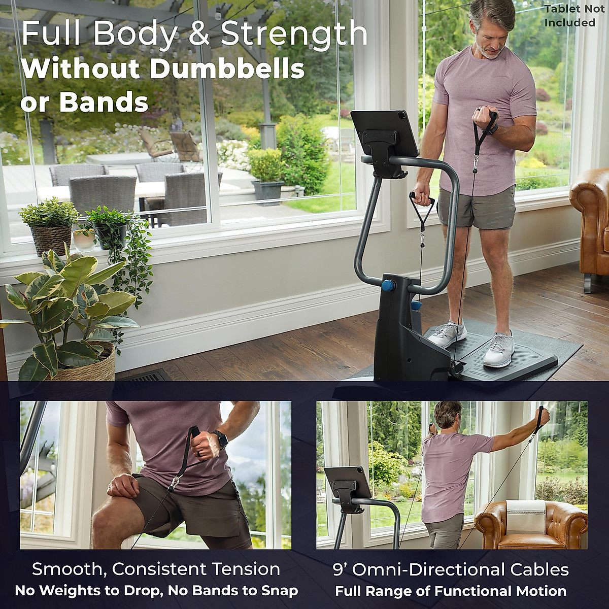 Teeter FitForm Home Gym Strength Trainer - Low-Impact Total Body Cable Resistance - TeeterMove Personal Training App