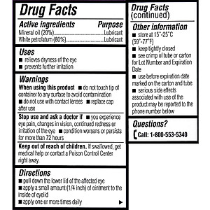 Bausch + Lomb Soothe Lubricant Nighttime Dry Eye Ointment, 0.12 Ounce (Pack of 1)