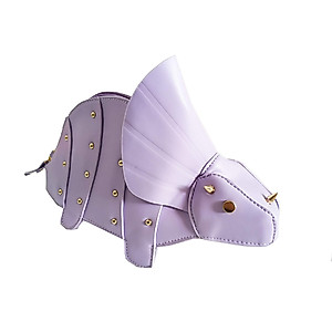 MILATA Dinosaur Shape Crossbody Shoulder Bag Women Pu Leather Rivet Chic Clutch Purse for Girls (blue)