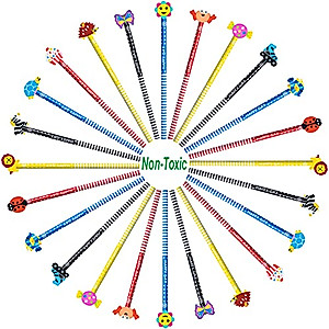 12 Pack Cute Pencils for Kids, Fun Pencils with Animal Eraser Toppers, Smooth Writing Bulk Pencils Perfect Rewards for School Classroom, Holiday Gifts, Party Favors