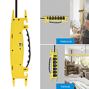 DEWENWILS 6-Outlet Heavy Duty Power Strip with 15FT Cord, Garage Power Strip with 15A Circuit Breaker, Industrial Power Strip, Wall Mountable & Cord Management, Safety Cover, UL Listed