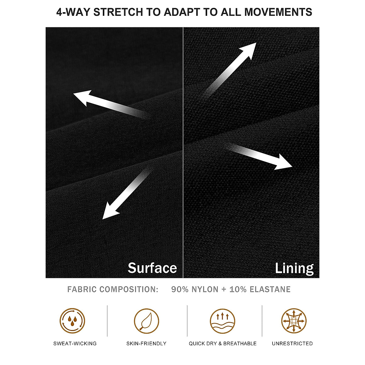 Comdecevis Men's Cargo Jogger Pants Stretch Sweatpants Slim Fit Tactical Pants with Zipper Pockets Casual Trousers Black 3X-Large