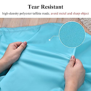 OTraki 2 Pack Large Laundry Bags 28 x 45 inch Washable Dirty Clothes Organizer with Drawstring Closure Heavy Duty Hamper Replacement Liner XL Home Dorm Storage Sack 70x115cm Turquoise