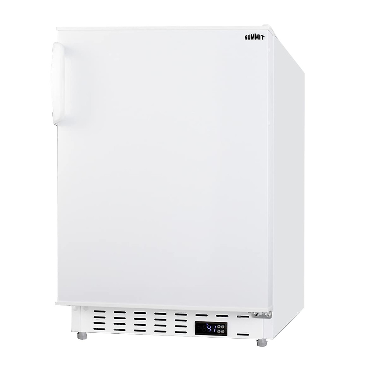 Summit Appliance ALR46W Built-in Undercounter ADA Compliant Residential All-Refrigerator in White with Door Storage, Adjustable Thermostat, Open Door Alarm, Sealed Back and Auto Defrost