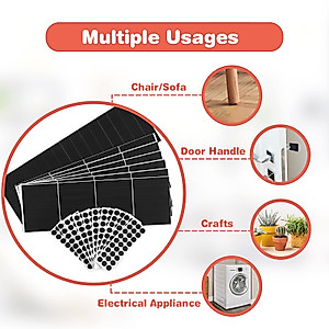 Furniture Silicone Rubber Pads with 3M Self Adhesive Protects Drawers, Desks, Kitchen Cabinets and Furniture Against Bumps and Scratches (Rectangular 0.98 * 0.79 * 0.09 in) (30)