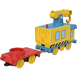 Thomas & Friends Motorized Toy Carly the Crane Battery-Powered Rail Vehicle for Preschool Pretend Play Kids Ages 3+ Years