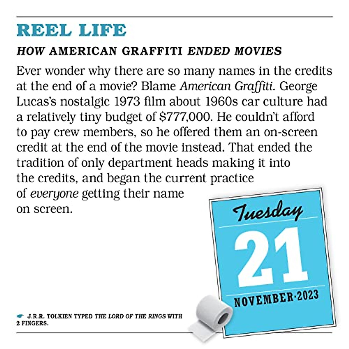 Uncle John’s Bathroom Reader Page-A-Day Calendar 2023: A Year of Humor, History, Facts & Fun