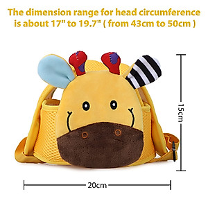 Entyle Baby Safety Helmet, Infant Toddler Adjustable Protective Hat, Head Protector for Crawling walking, Soft Headguard Infant Head Cushion for Learning to Climb and Walk (Yellow Deer)